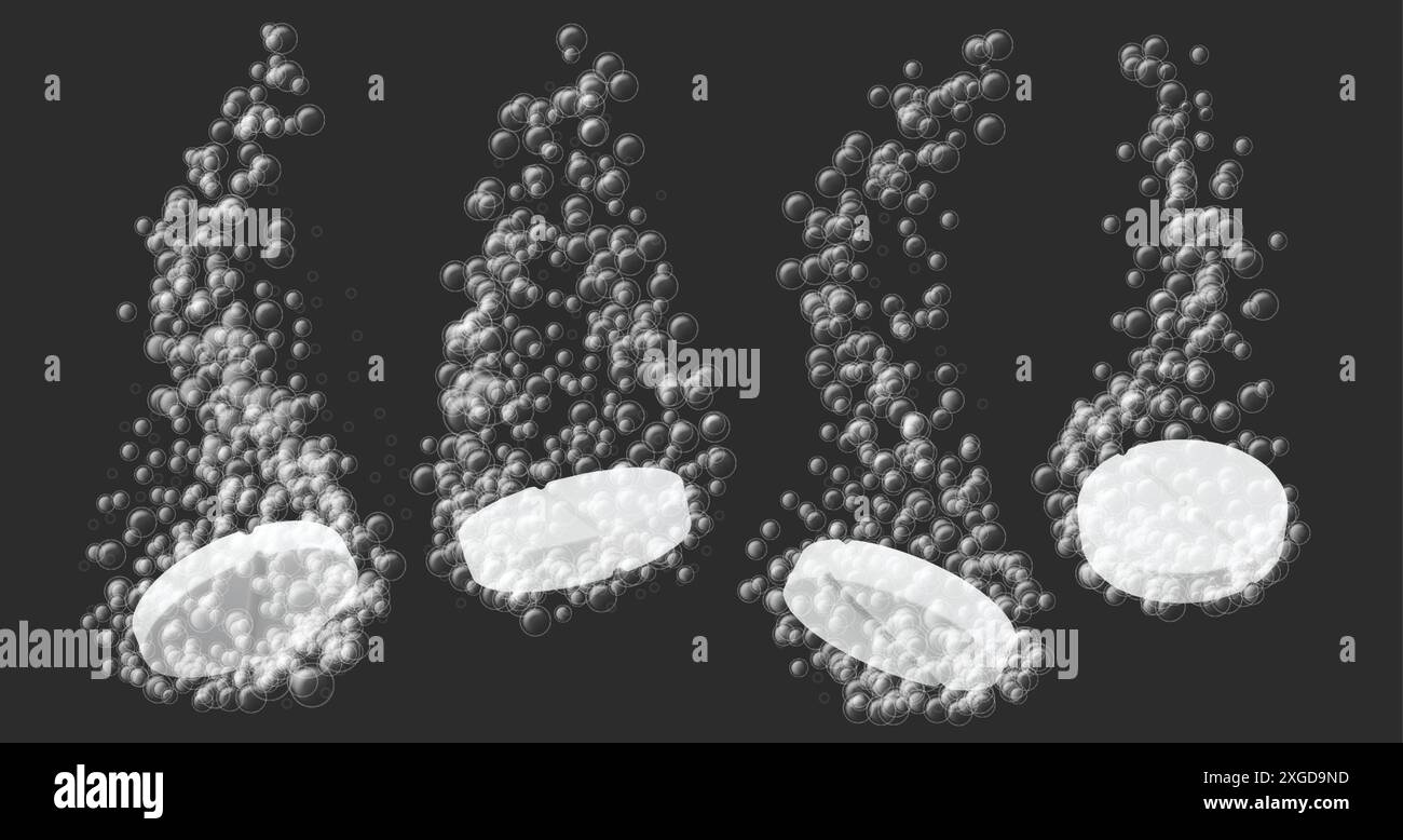 Fizzing tablet Stock Vector Images - Alamy