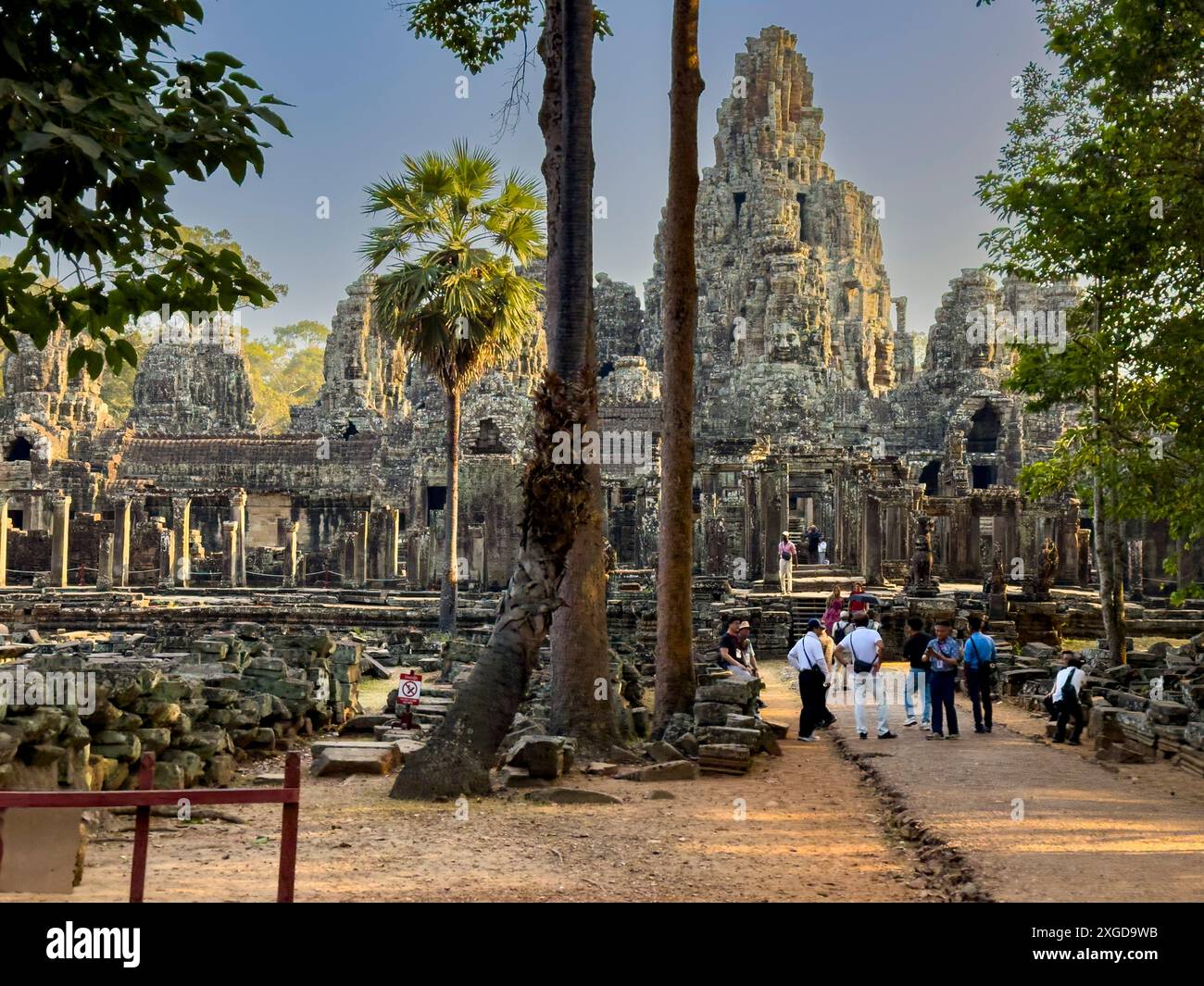 Bayon, the late 12th century state temple of king Jayavarman VII ...