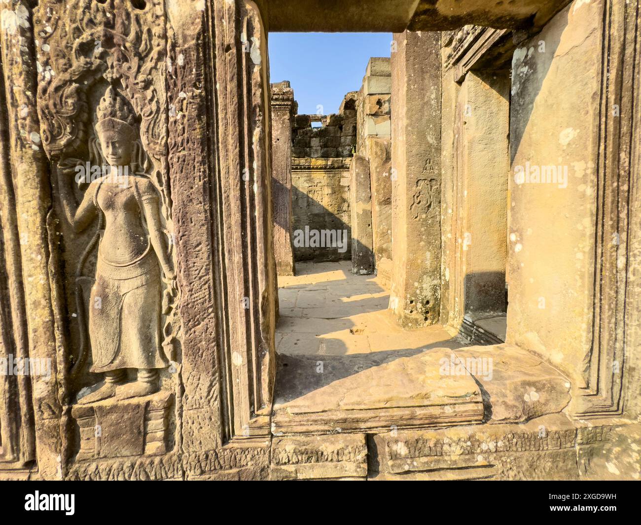 Bayon, the late 12th century state temple of king Jayavarman VII ...