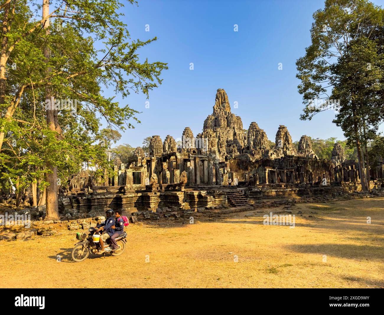 Bayon, the late 12th century state temple of king Jayavarman VII ...