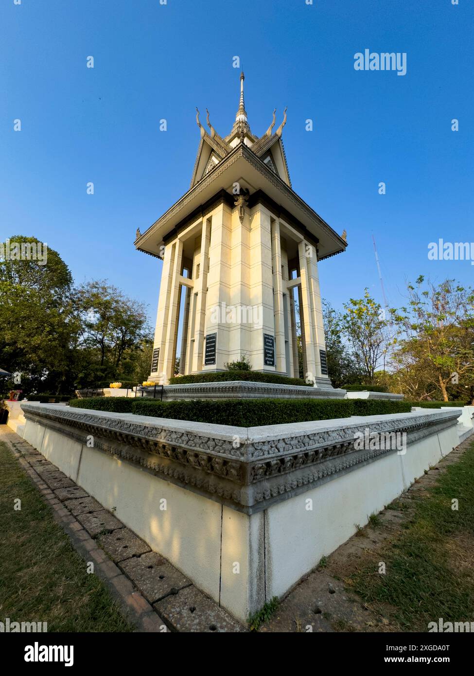 A building dedicated to those killed during the Khmer Rouge conflict at ...