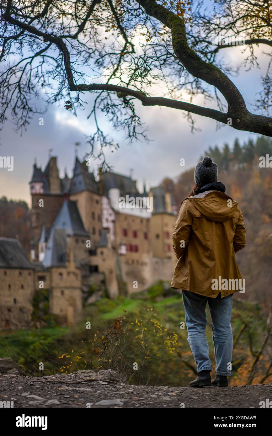Woman exploring castle hi-res stock photography and images - Alamy