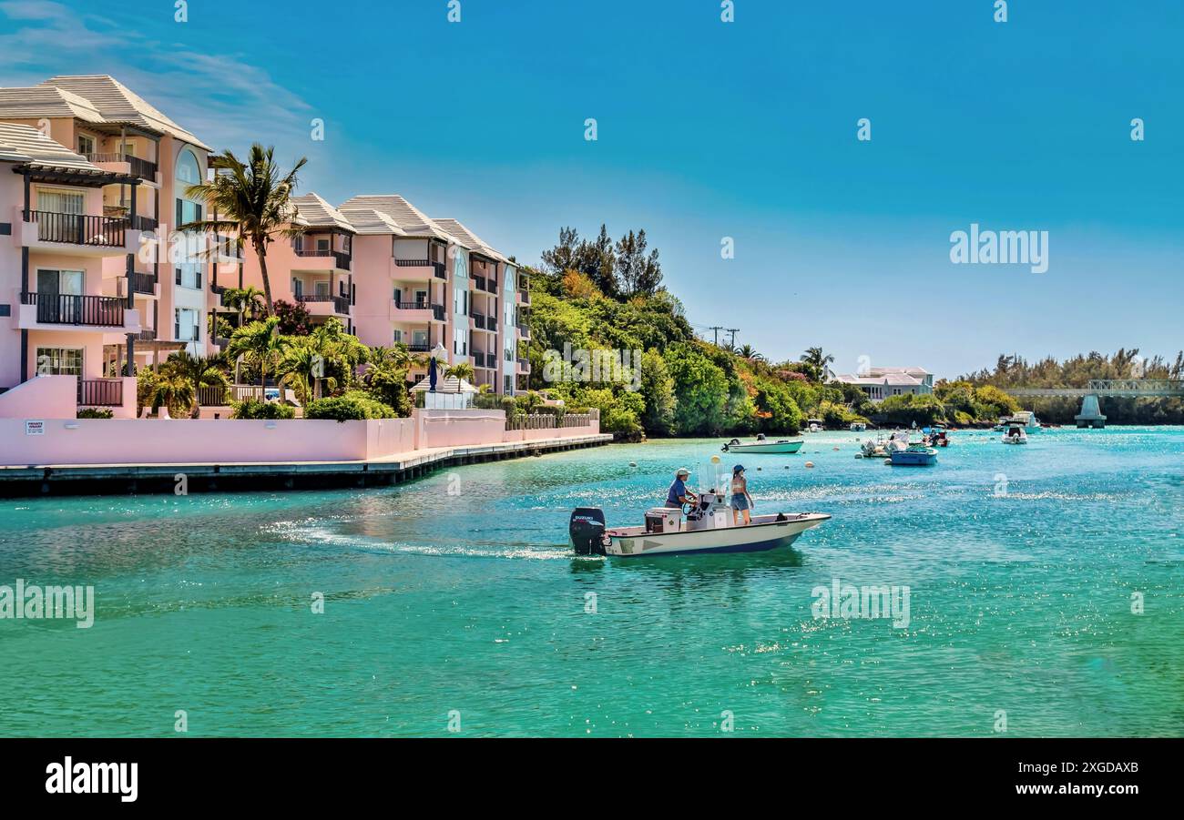 Flatt's Inlet, a channel connecting the inland Harrington Sound with ...