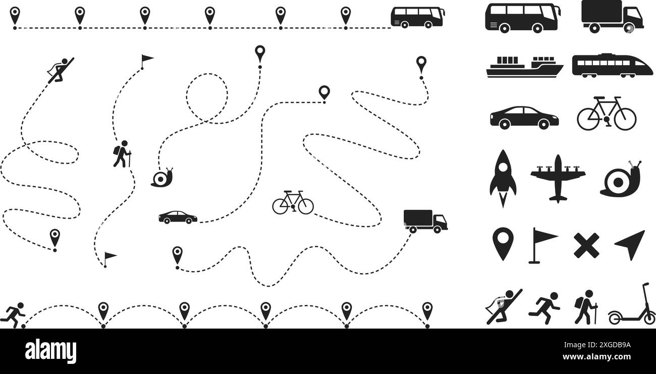 Shipping markers Stock Vector Images - Alamy