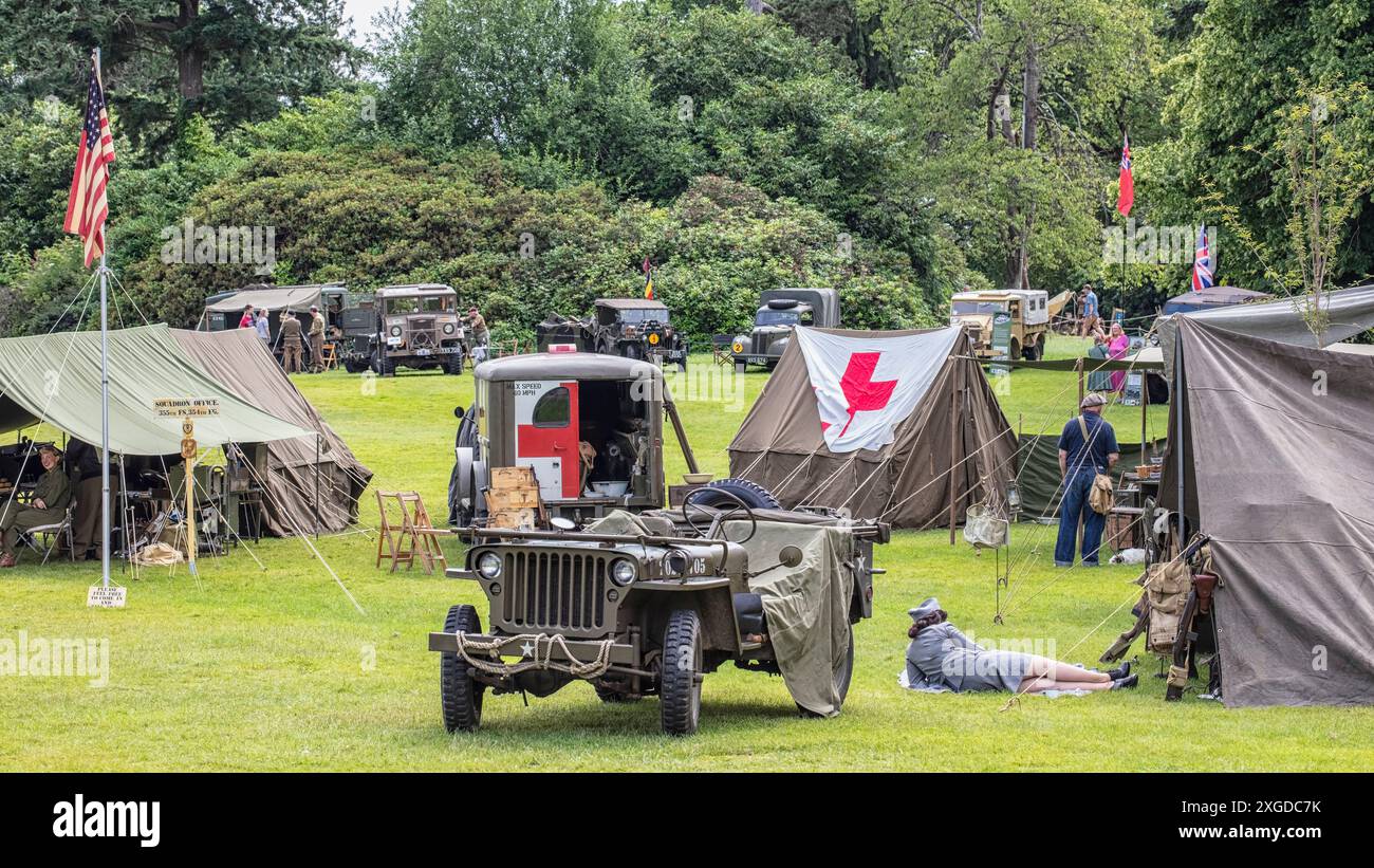 D-Day Commemoration at Hever Castle Stock Photo - Alamy