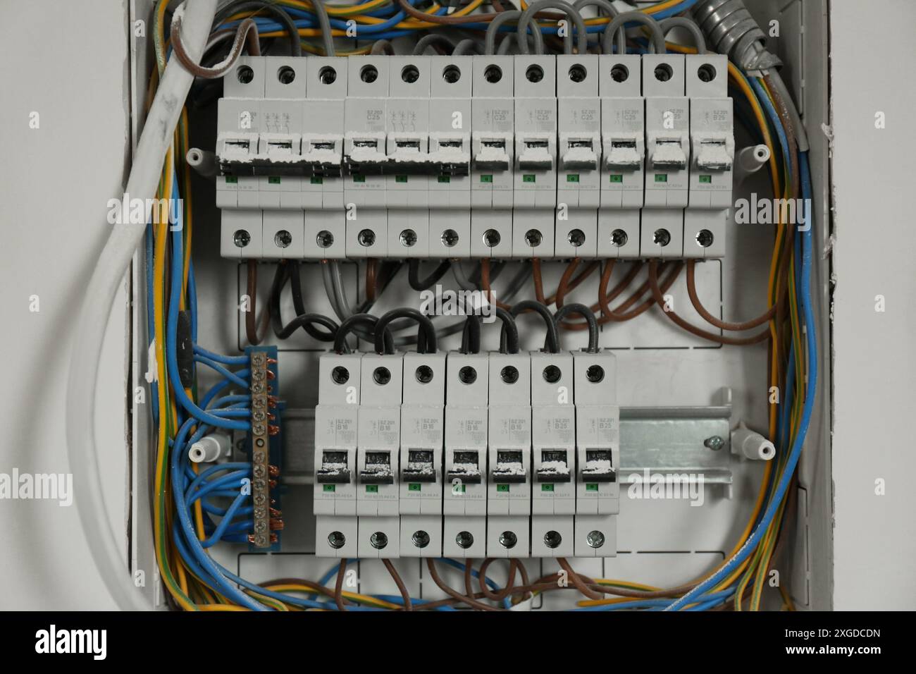 Electricity meters on wall hi-res stock photography and images - Alamy