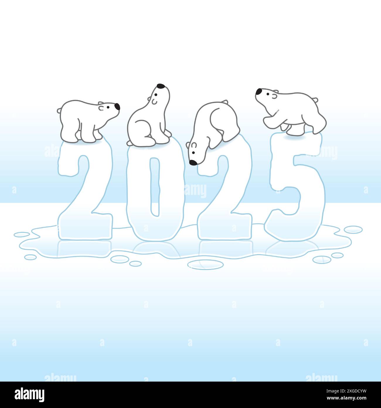 Frozen in puddle Stock Vector Images - Alamy