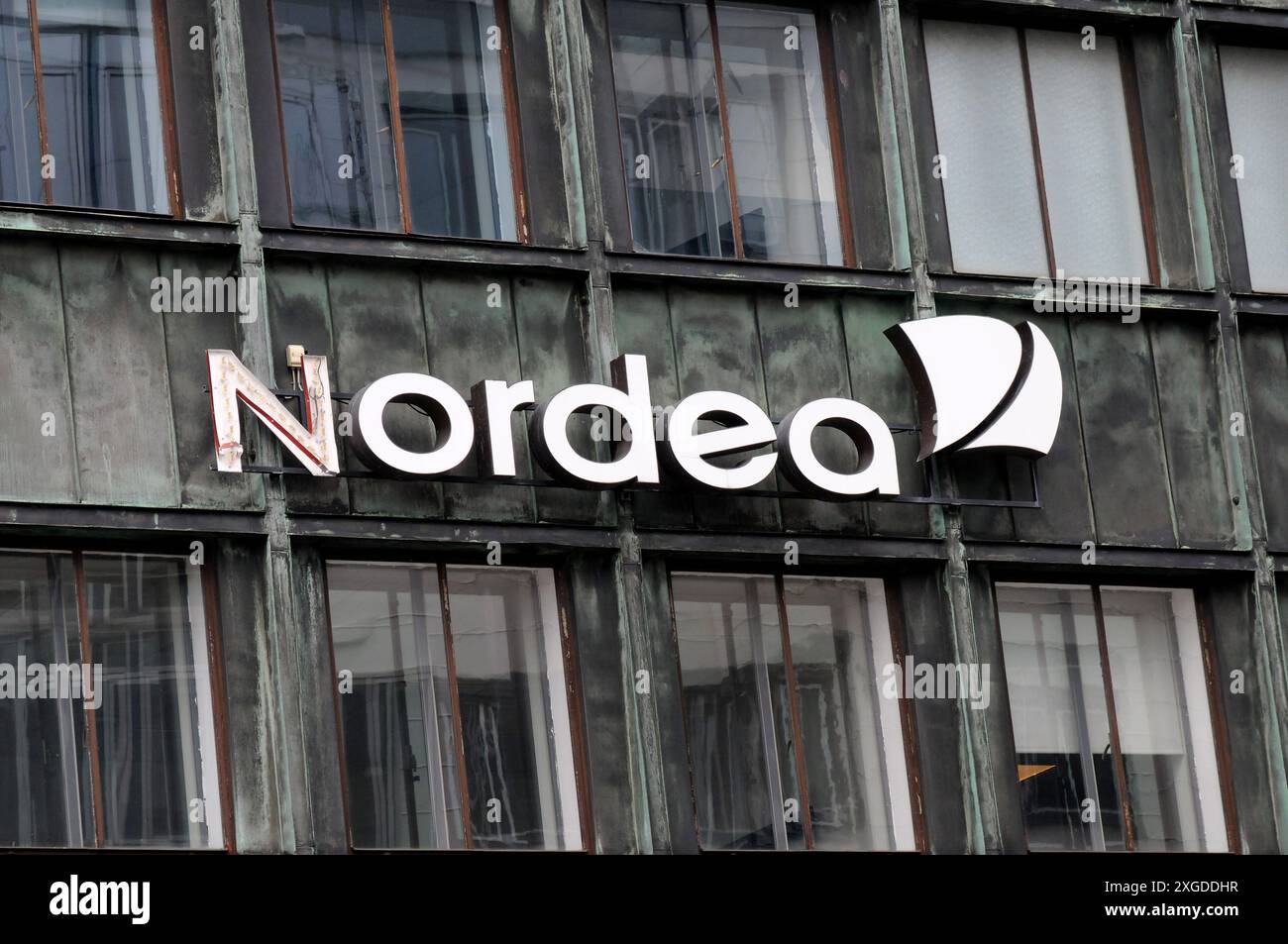 Copenhagen/ Denmark/08 July 2024/Nordea bank in danish capital ...