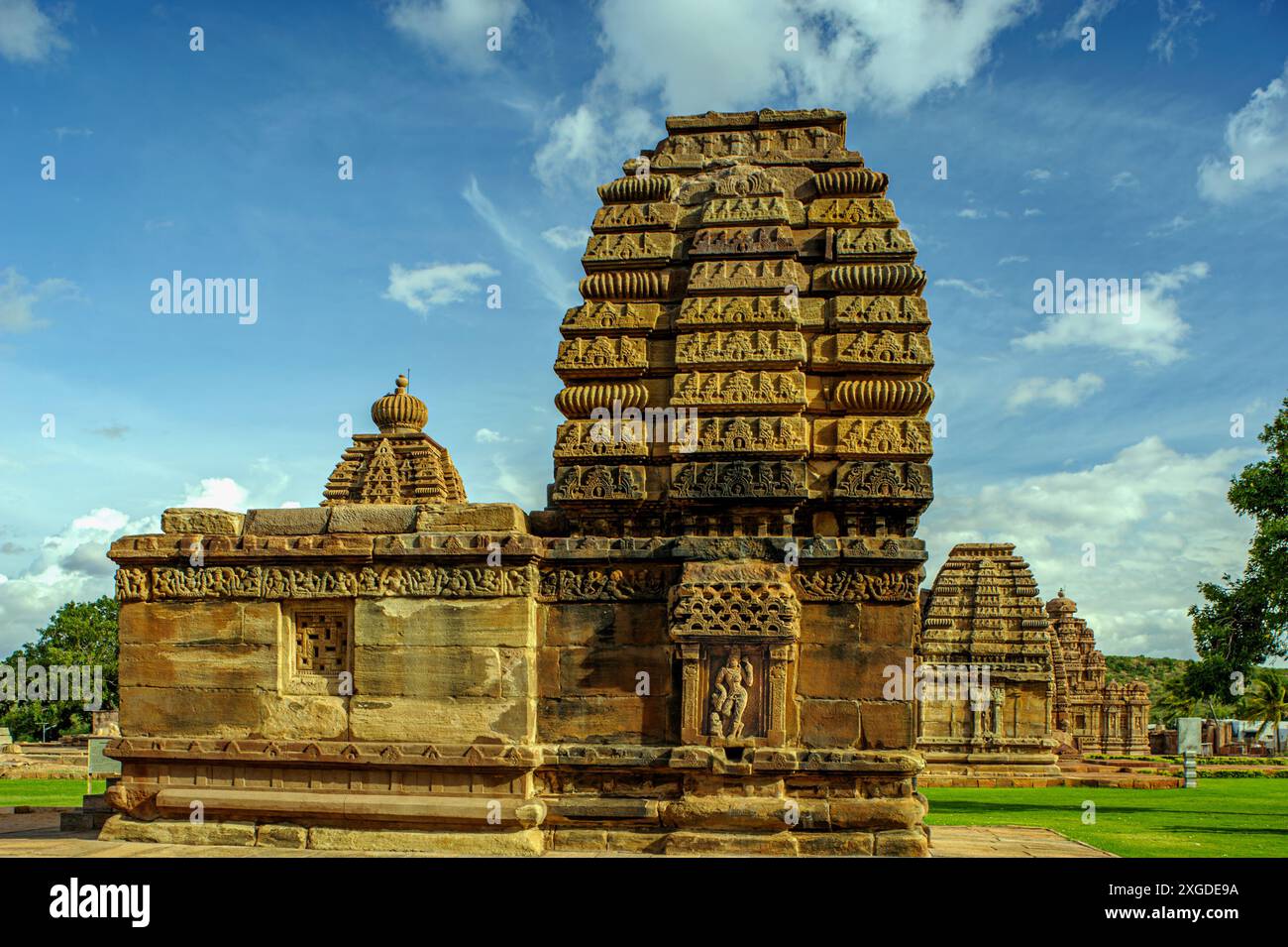 06 06 2008 Temple at Pattadakal temple complex, dating to the 7th-8th ...