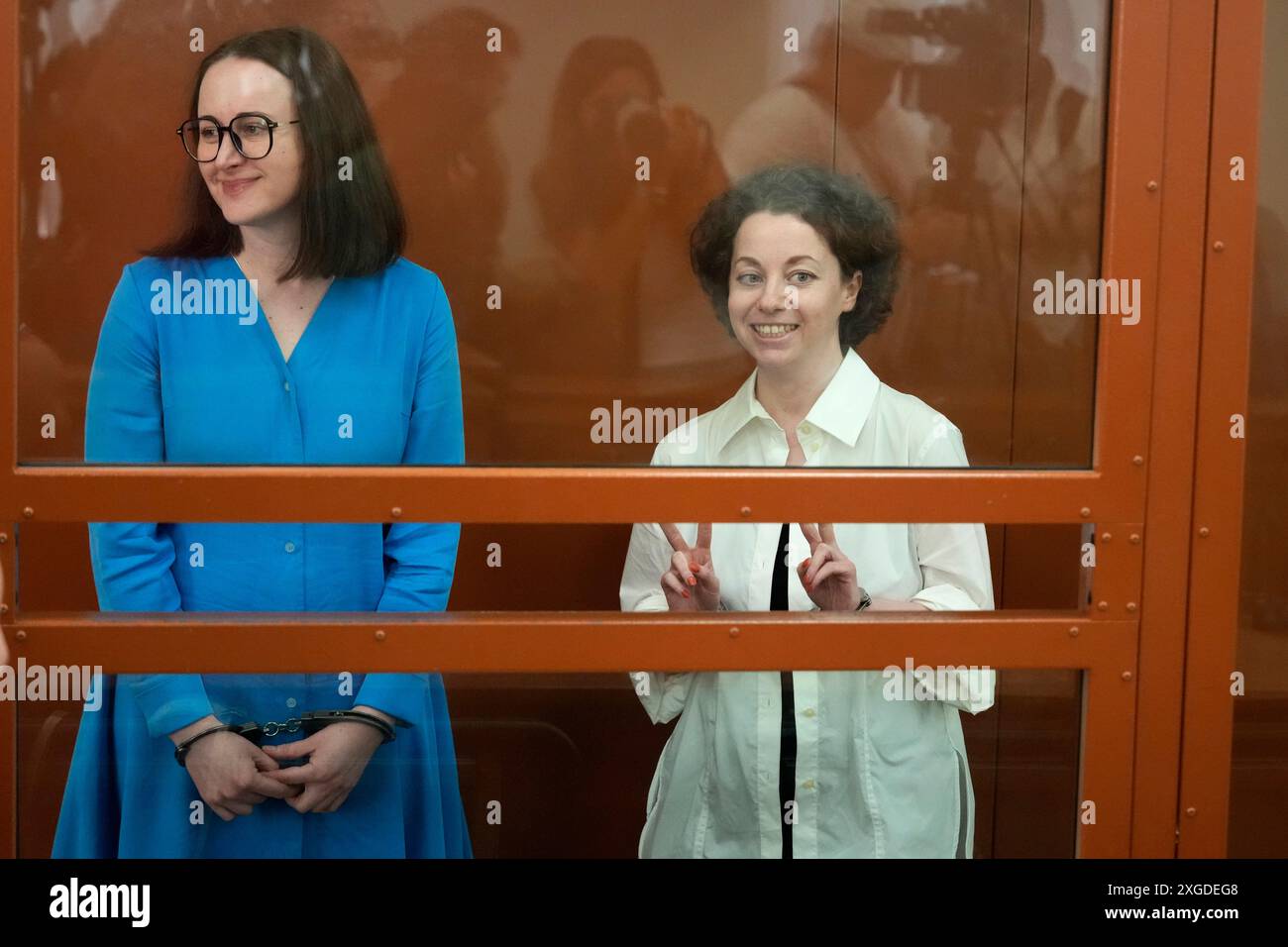 Theater director Zhenya Berkovich, right, and playwright Svetlana ...