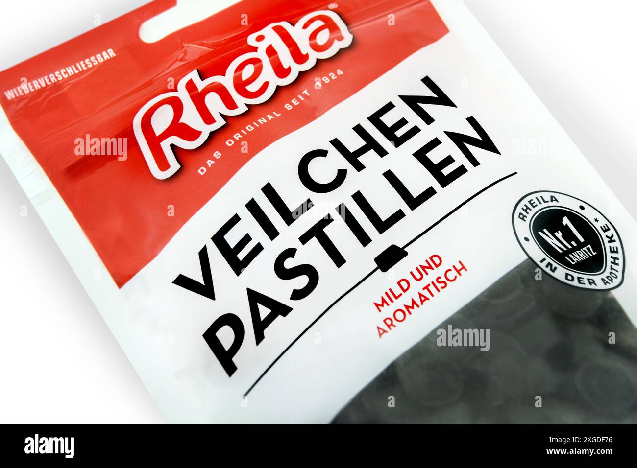 Lakritz Veilchen Pastillen Original von Rheila Stock Photo - Alamy