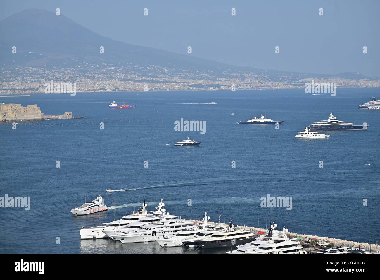 Castellammare, Italy. 08th July, 2024. Naples - The mega yacht ...