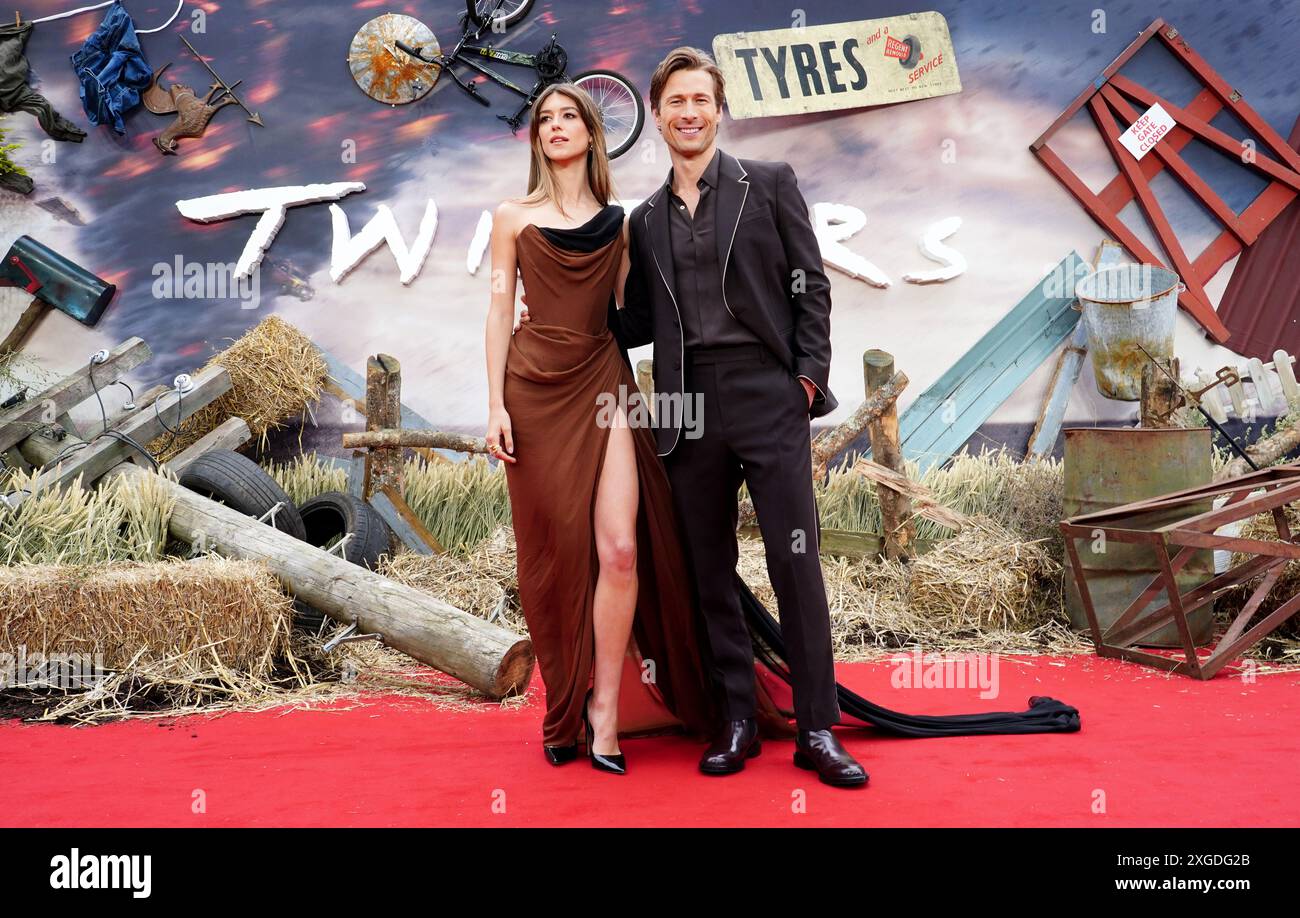 Daisy Edgar-Jones and Glen Powell attending the Twisters European ...