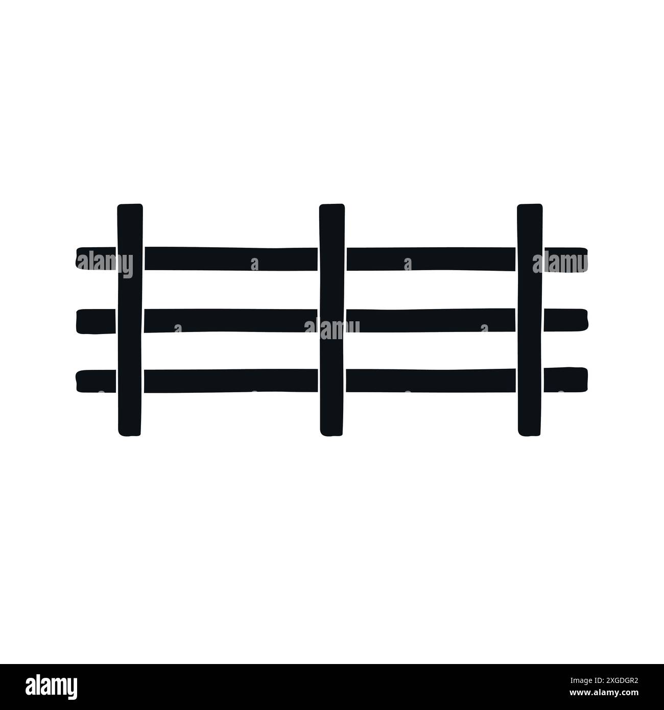 Vector hand drawn doodle sketch fence Stock Vector Image & Art - Alamy