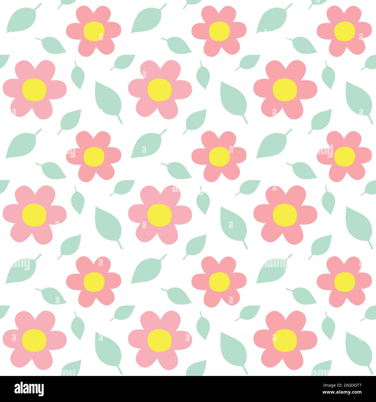 Pink flowers field Stock Vector Images - Alamy