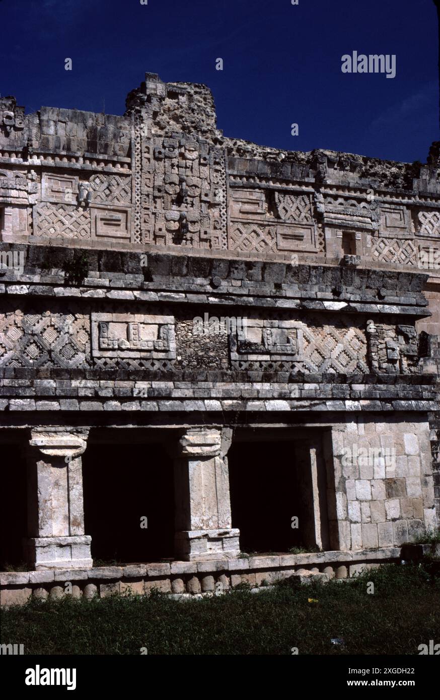 Uxmal Yucatan Mexico. 12/27/1985. Uxmal ruins. Occupation estimated ...