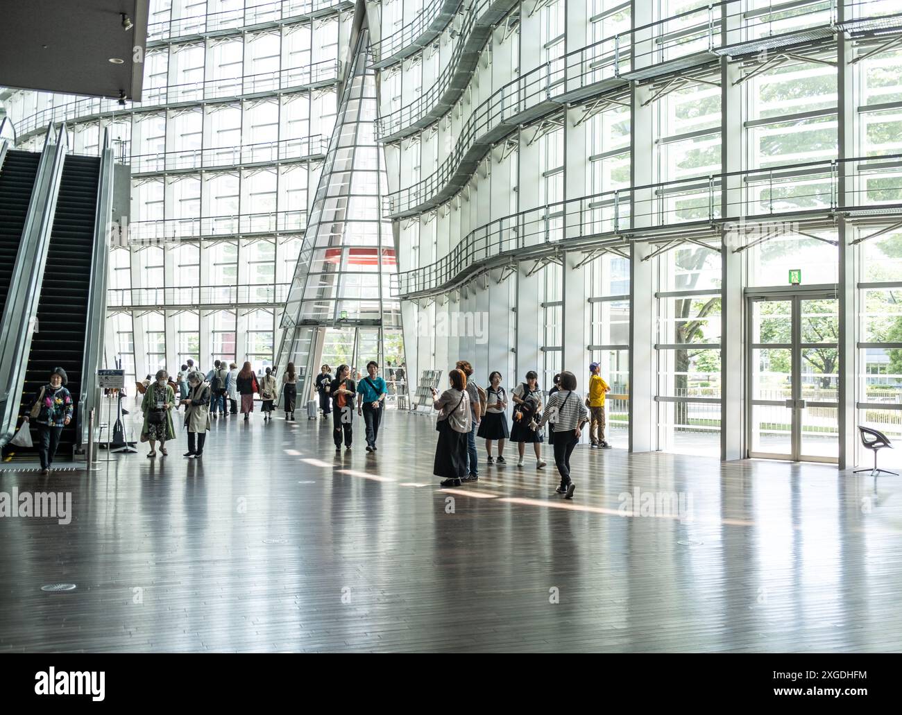 Interior Foyer at The National Art Center in Tokyo Japan Stock Photo ...