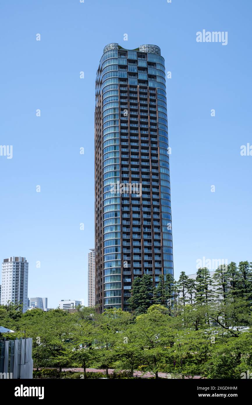 High Rise Apartment Block in Midtown Stock Photo - Alamy