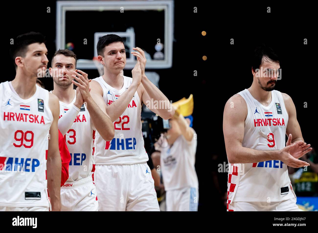 Fiba-Olympic-Qualifying-Tournament-2024-Piraeus-Greece/game Croatia - Greece ,07 July 2024 Stock ...