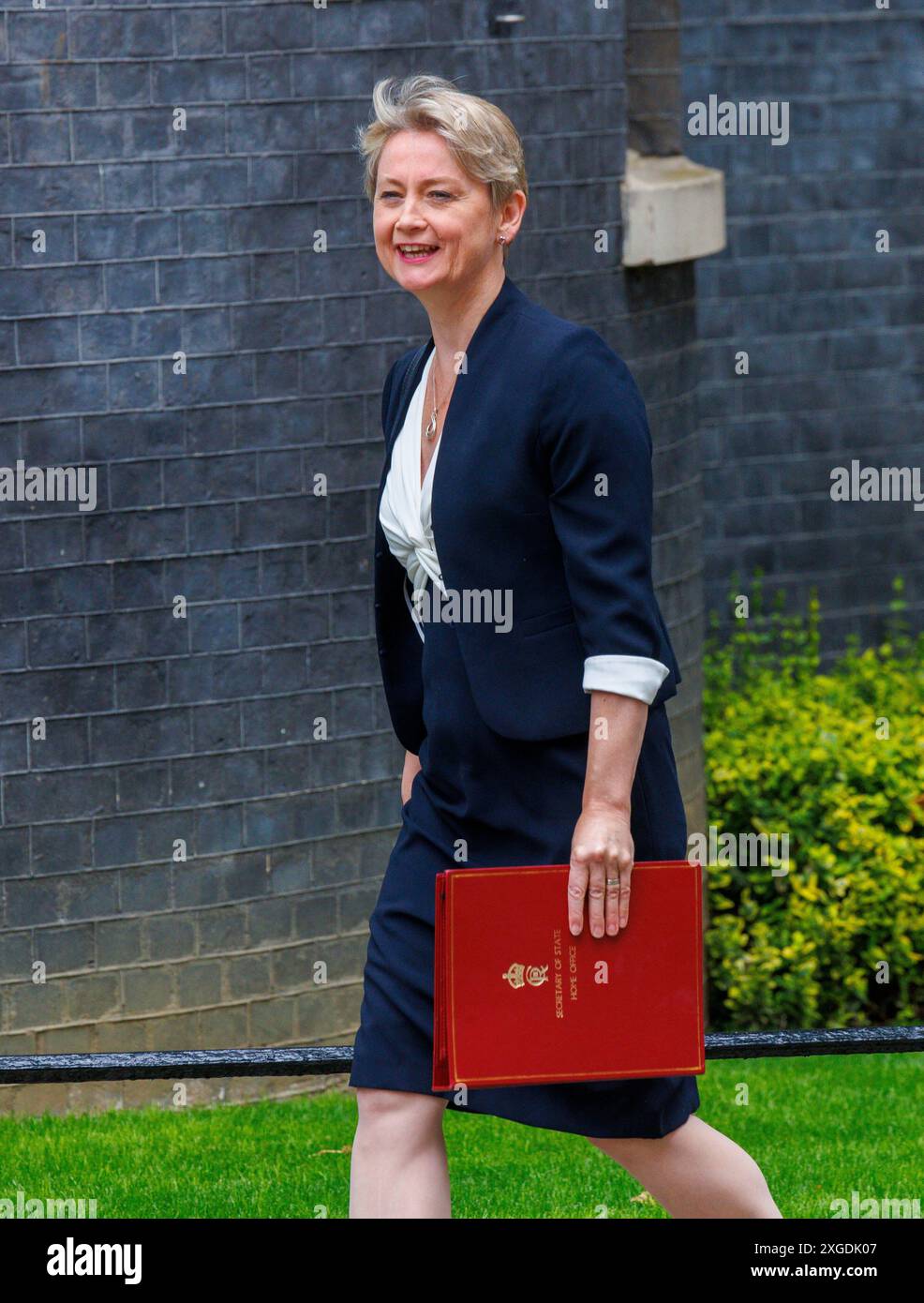 Yvette Cooper, Home Secretary, in Downing Street for the first Cabinet ...