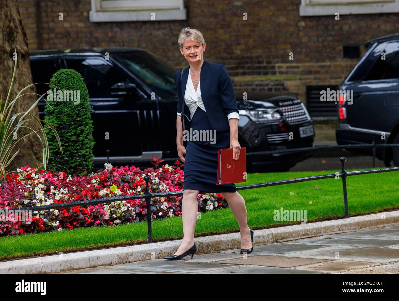 Yvette Cooper, Home Secretary, in Downing Street for the first Cabinet ...
