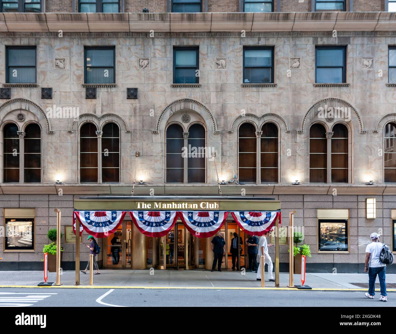 The Manhattan Club Hotel in Midtown Manhattan in New York is decorated ...