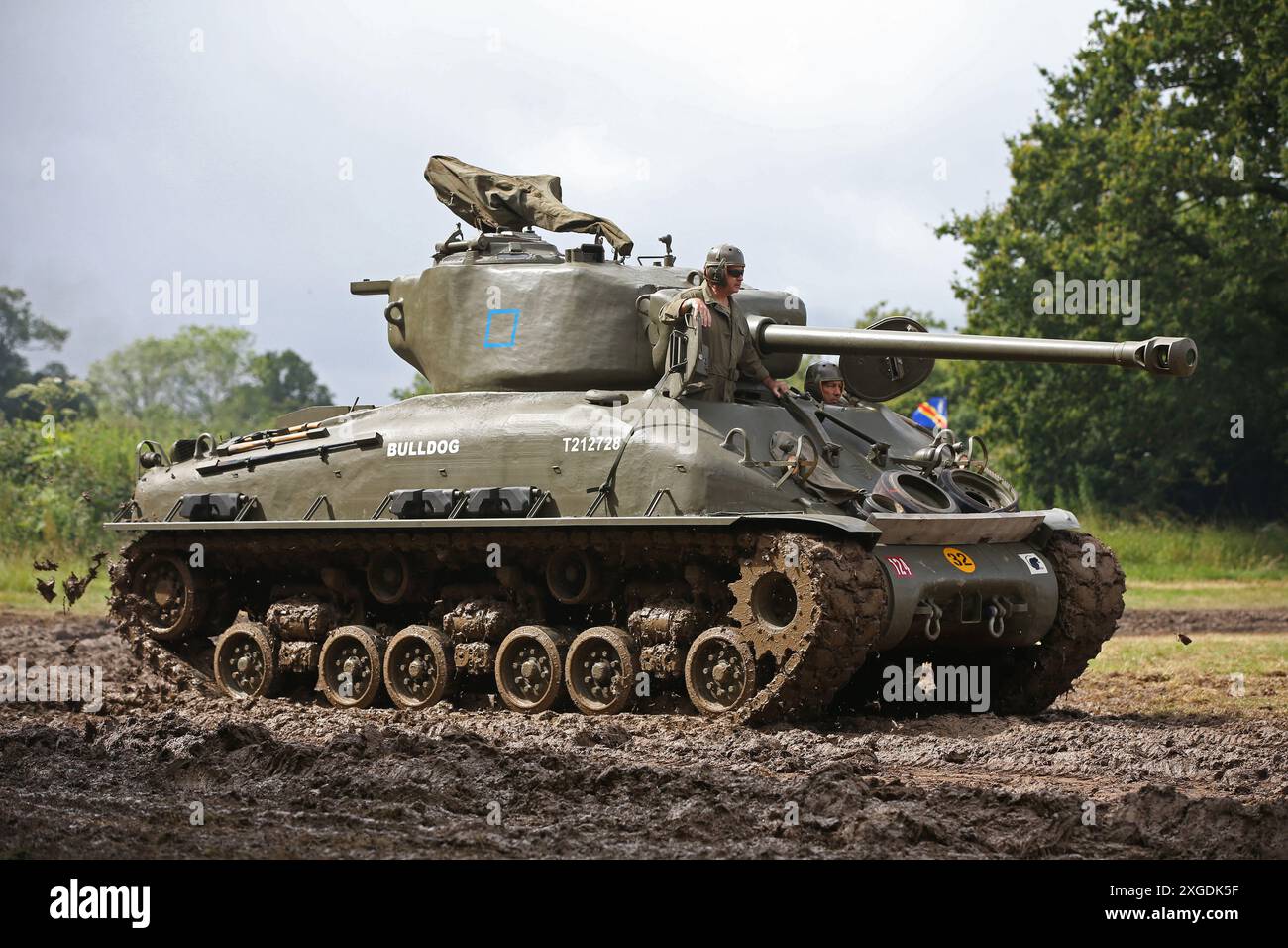 Sherman M4A1(W)76 VVSS World War II Tank Stock Photo - Alamy