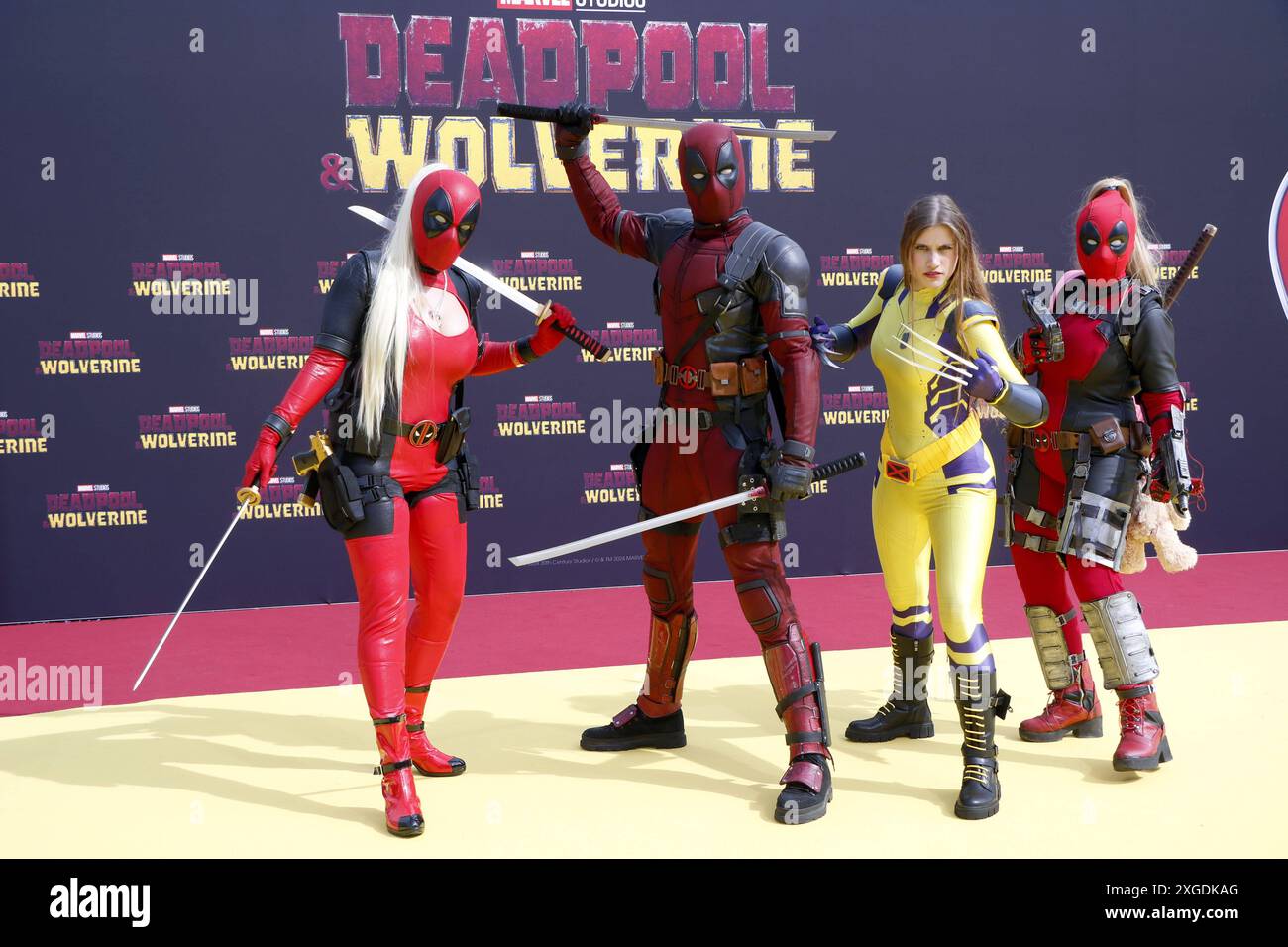Deadpool & Wolverine , Fan-Event auf dem Uber Platz, Berlin, 07.07.2024 ...