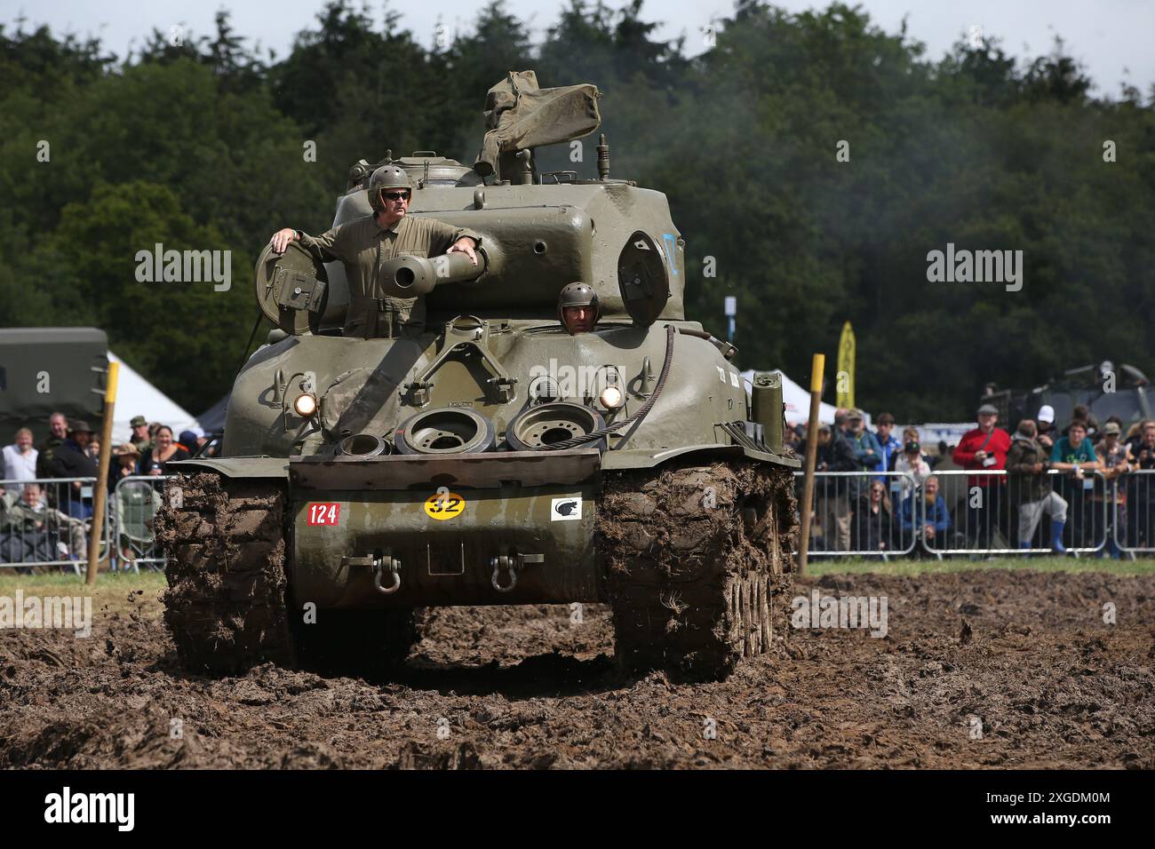 Sherman M4A1(W)76 VVSS World War II Tank Stock Photo - Alamy