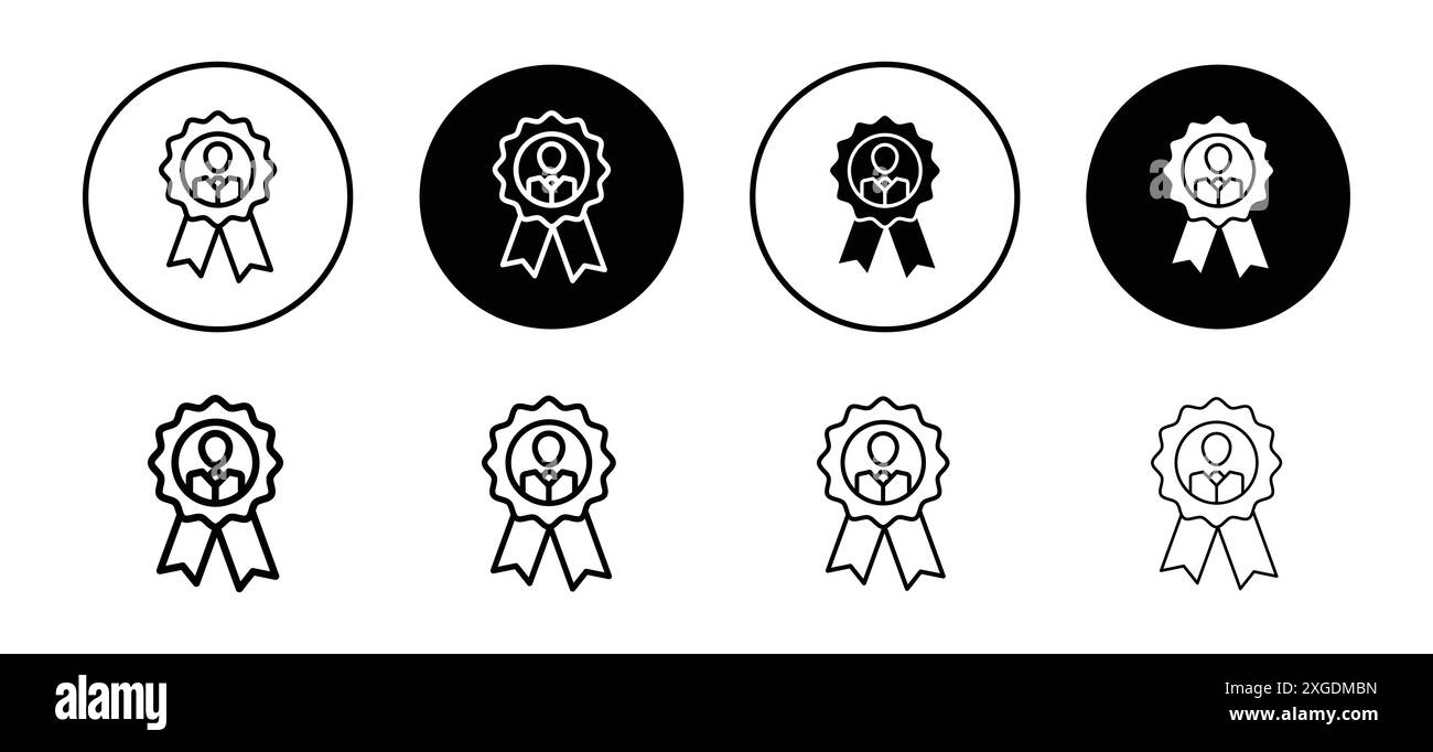 Best Employee Icon Vector Logo Set Collection For Web App Ui Stock