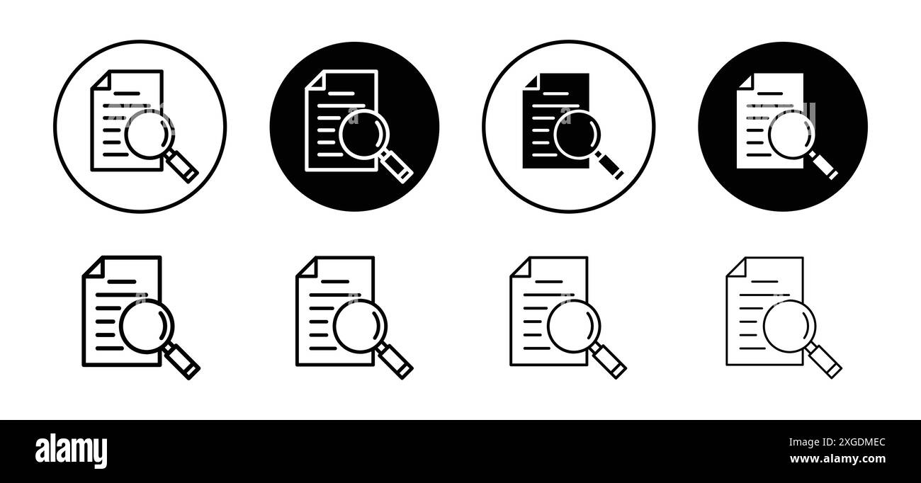 Case studies icon (3) vector logo set collection for web app ui Stock Vector Image & Art - Alamy