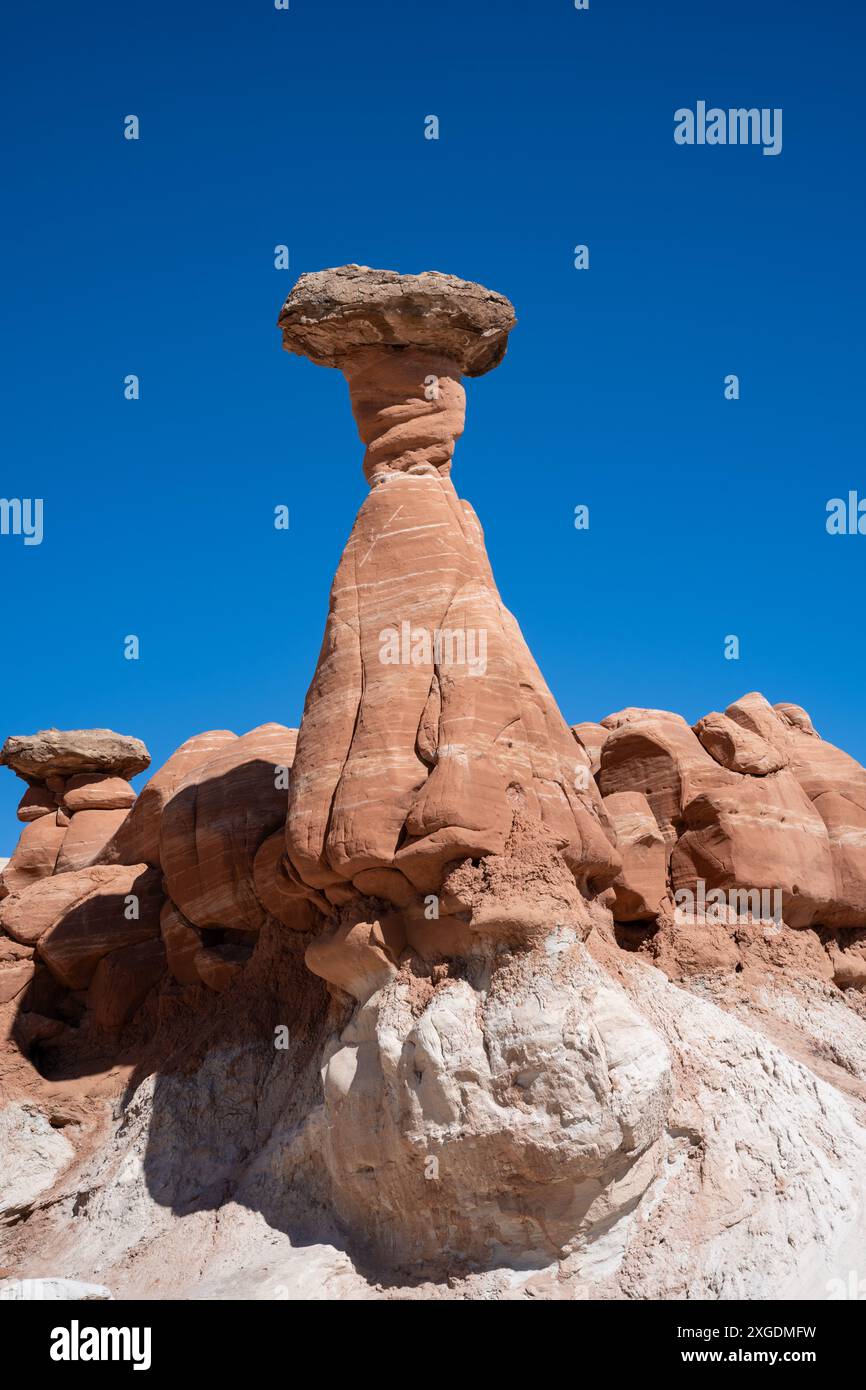 Interesting toadstool rock formation along the Toadstools trail - Grand Staircase-Escalante ...