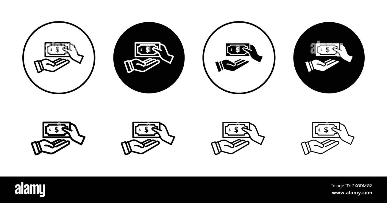 Borrower icon vector logo set collection for web app ui Stock Vector ...