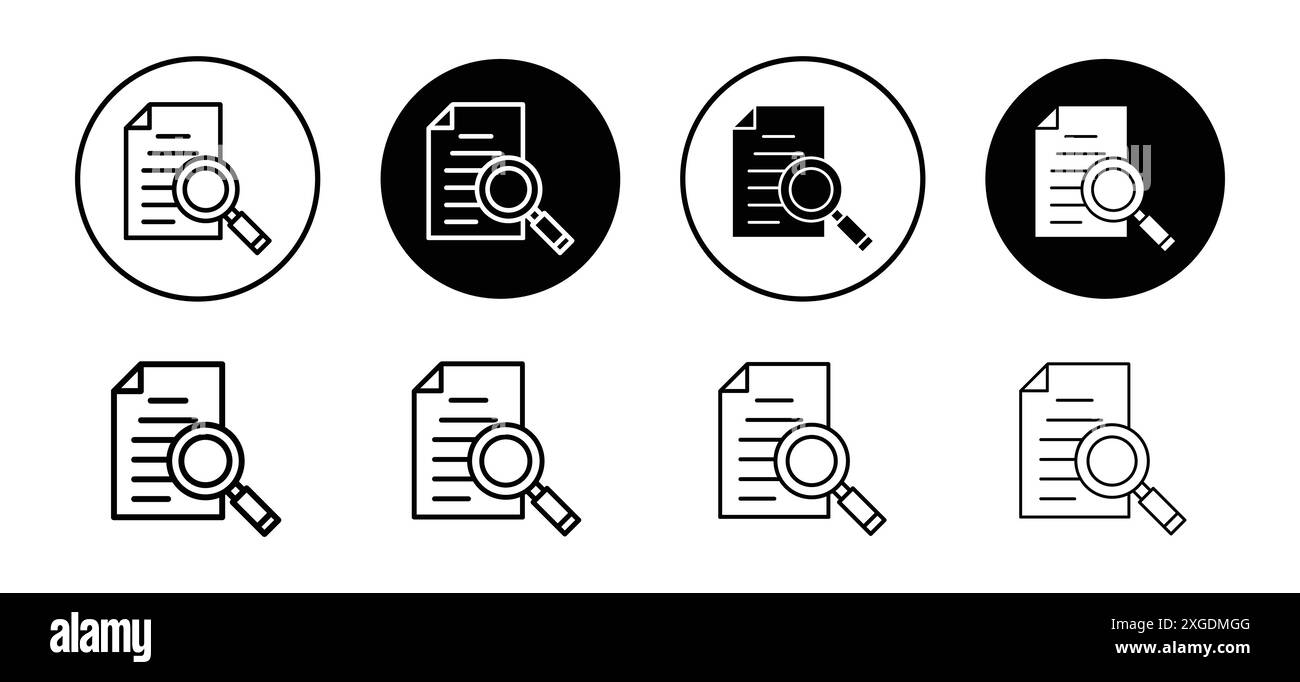 Case studies icon (2) vector logo set collection for web app ui Stock Vector Image & Art - Alamy