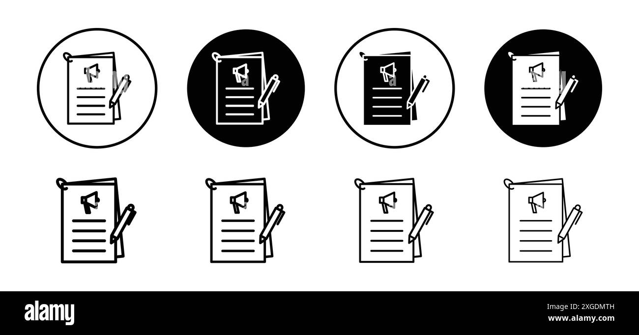 Content Marketing Icon Vector Logo Set Collection For Web App Ui Stock Vector Image And Art Alamy