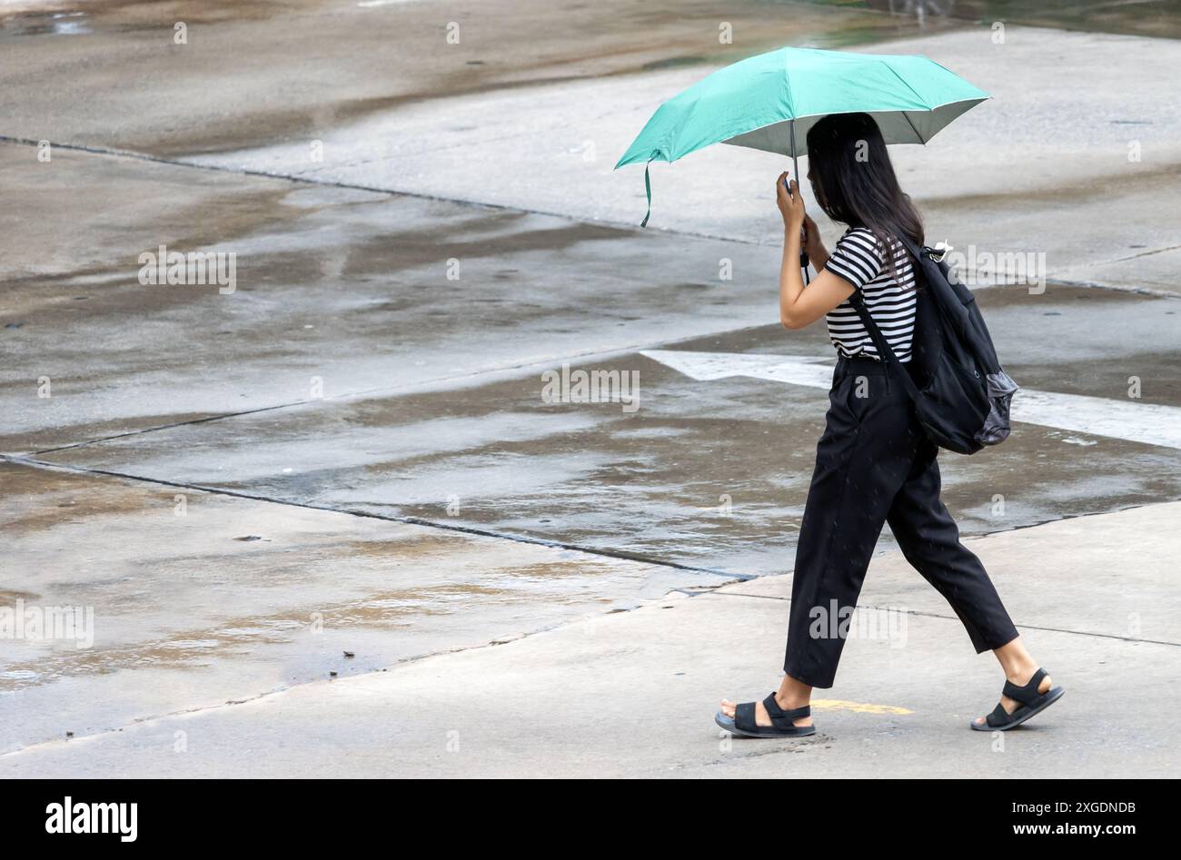 Alone young person walks hi-res stock photography and images - Alamy