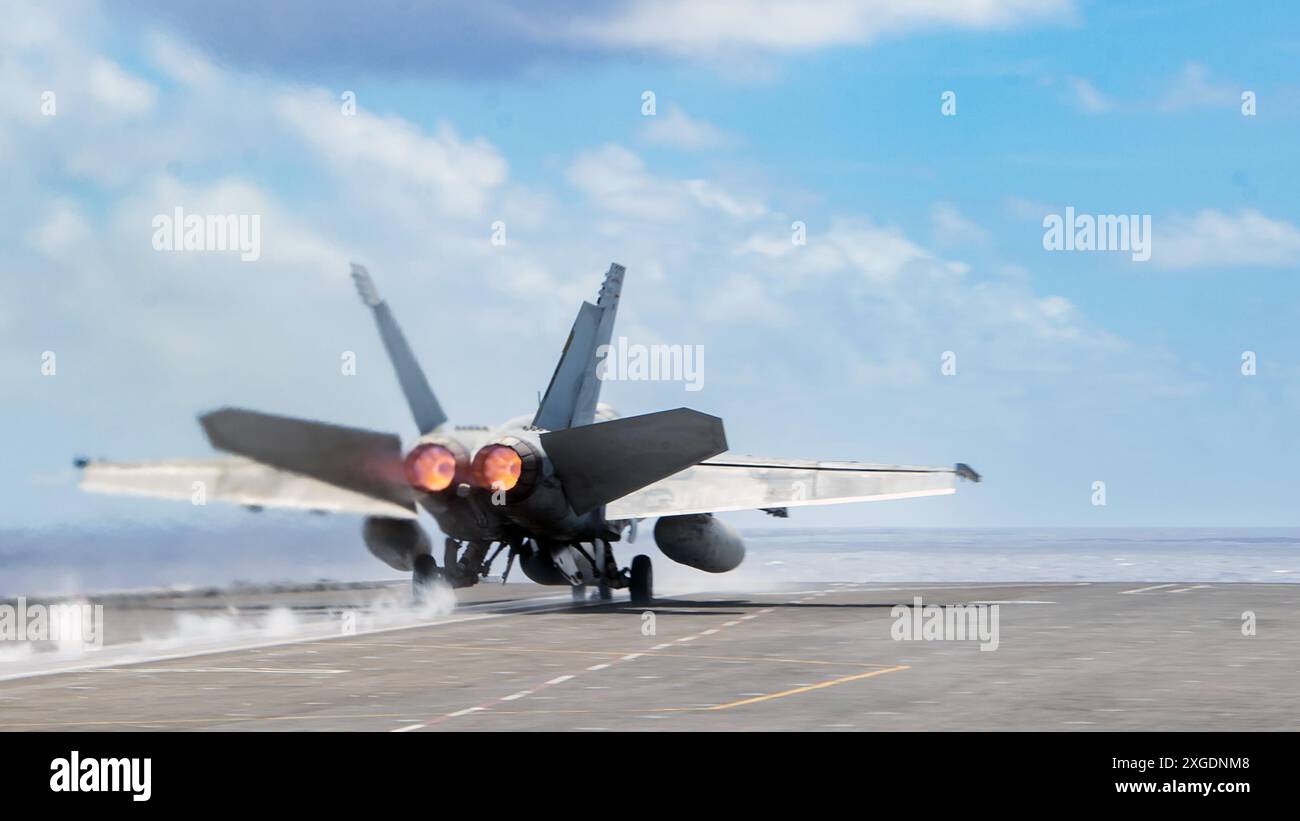 240703-N-UF592-1291 PACIFIC OCEAN (July 3, 2024) An F/A-18E Super ...