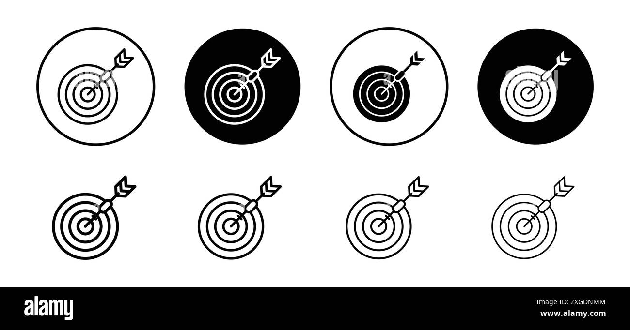 Darts icon vector logo set collection for web app ui Stock Vector Image ...