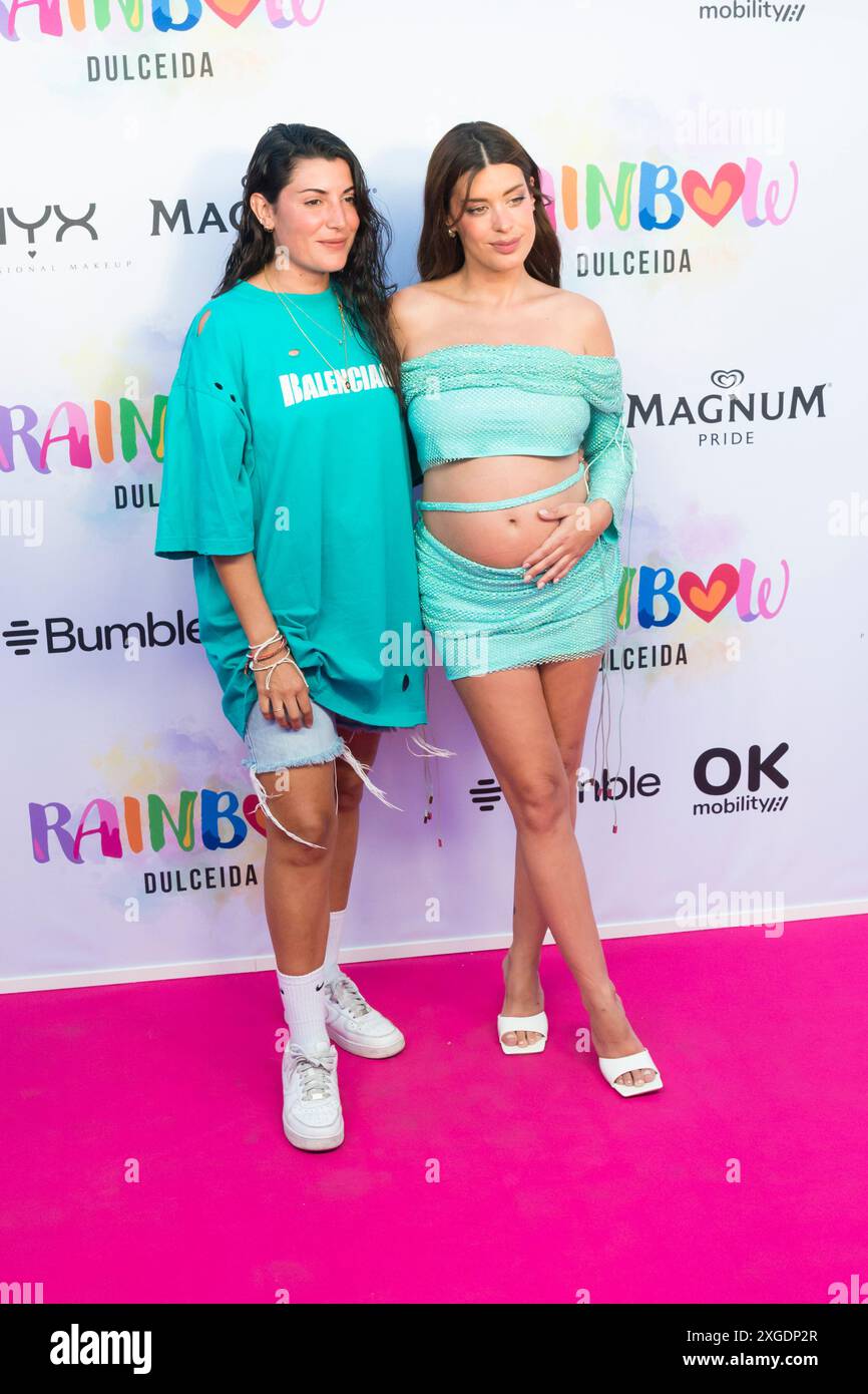 Alba Paul Ferrer and Dulceida posed at the photocall during the ...