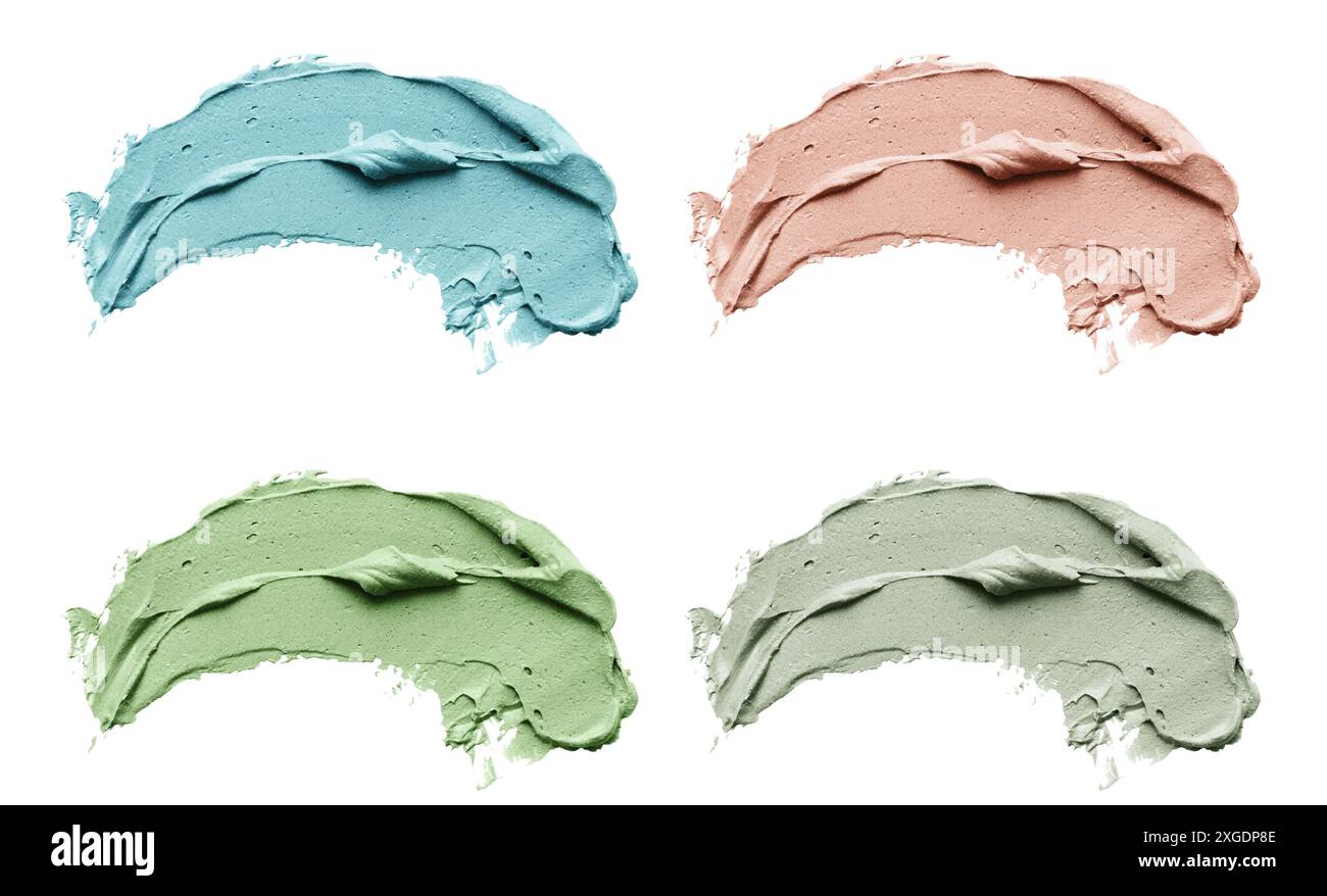 Texture blue clay mask Cut Out Stock Images & Pictures - Alamy