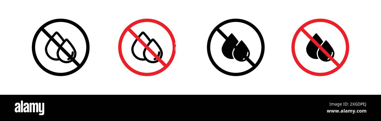 Oil free icon vector logo set collection for web app ui Stock Vector ...