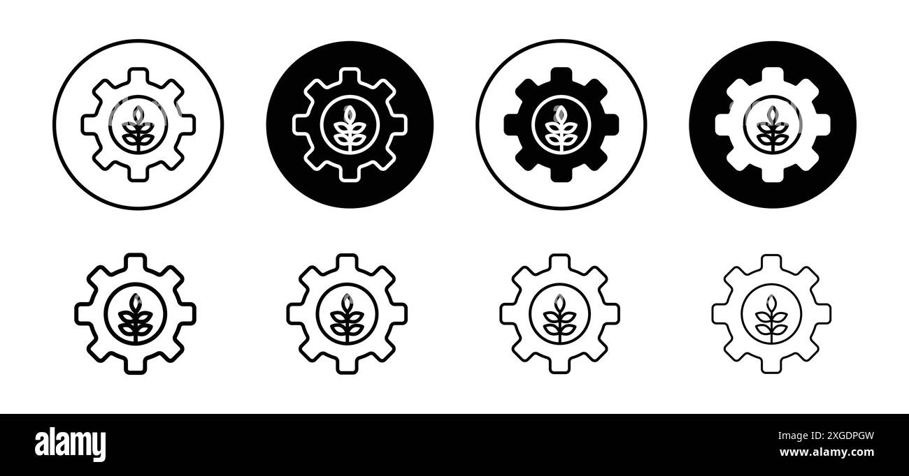 Green technology icon vector logo set collection for web app ui Stock Vector Image & Art - Alamy