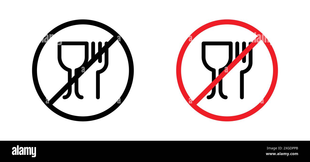 Vector no junk food hi-res stock photography and images - Alamy