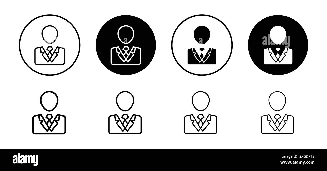 Manager icon vector logo set collection for web app ui Stock Vector ...