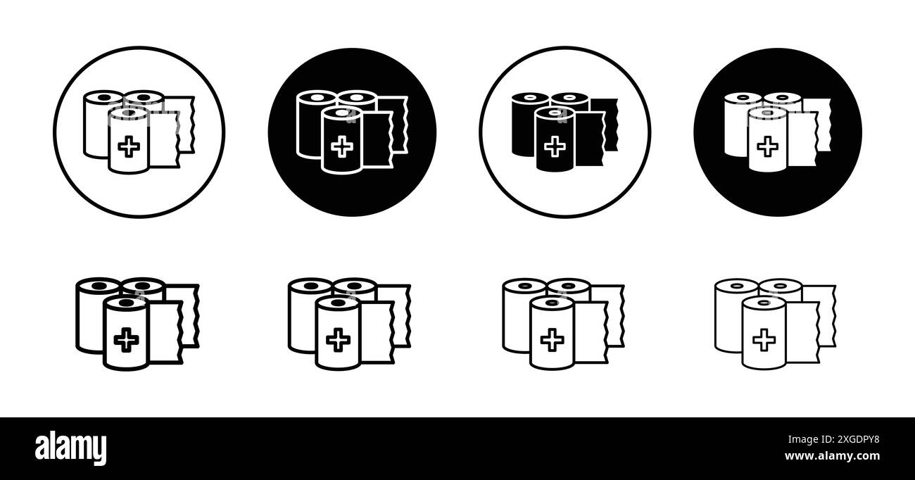 Sterile gauze icon vector logo set collection for web app ui Stock Vector Image & Art - Alamy