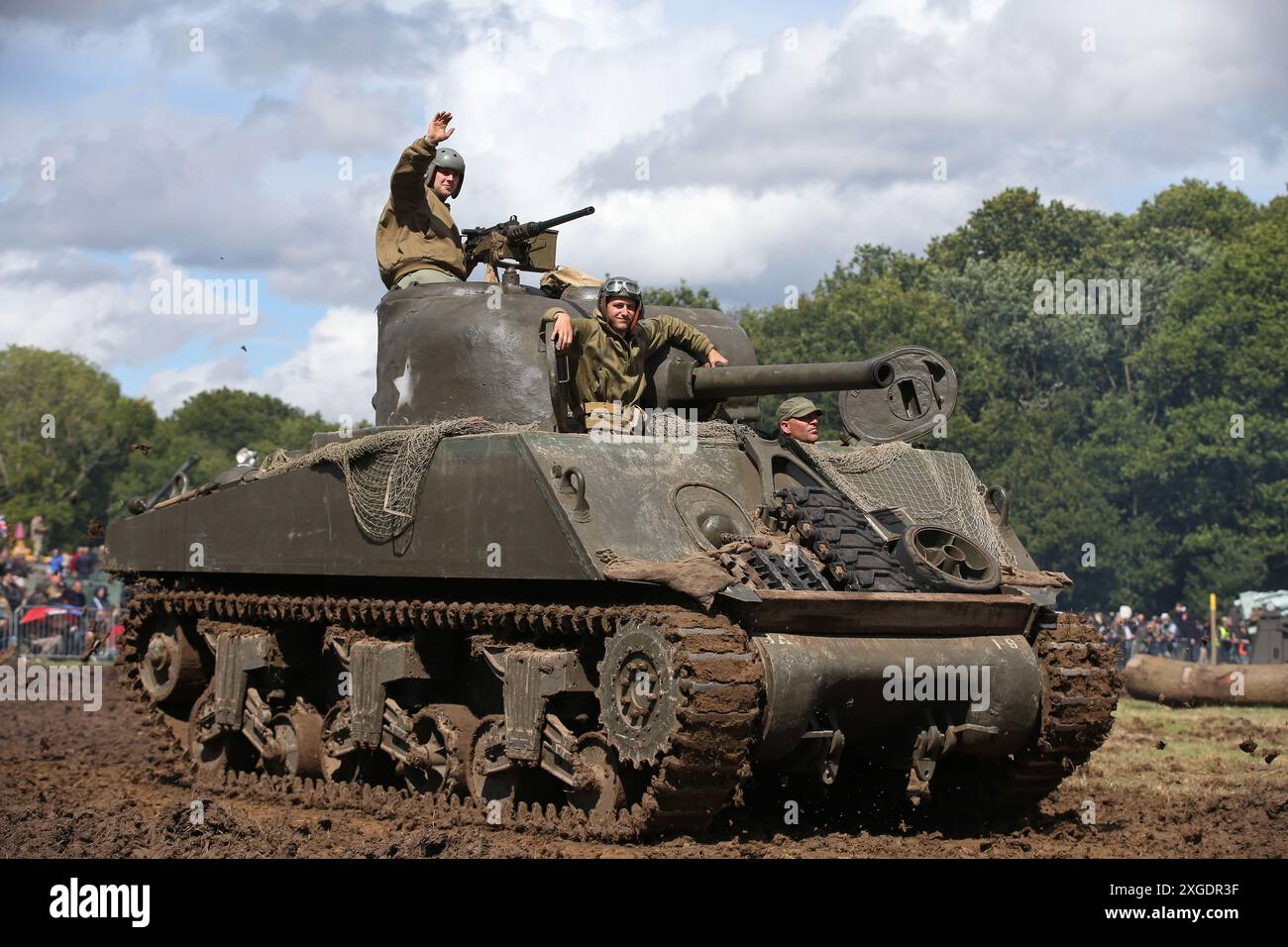 Sherman M4 75mm World War II Tank Stock Photo - Alamy
