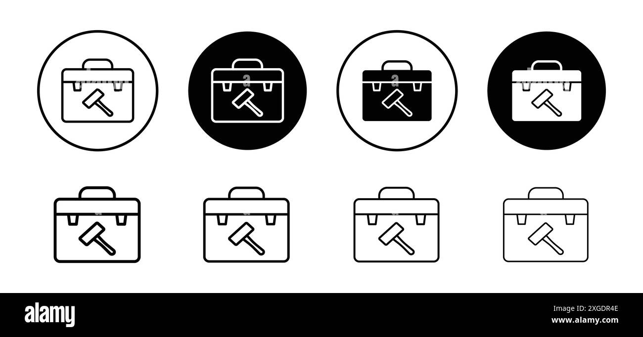 Toolbox icon vector logo set collection for web app ui Stock Vector Image & Art - Alamy