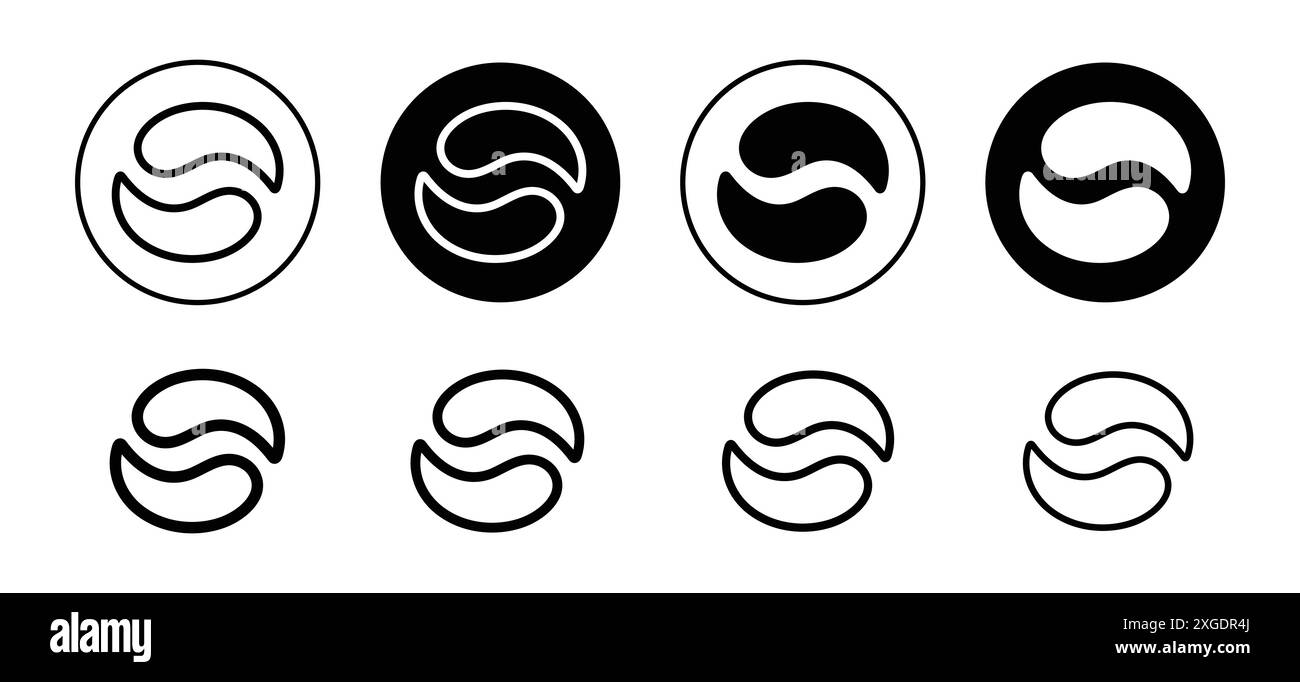 Under the eye patches icon vector logo set collection for web app ui ...