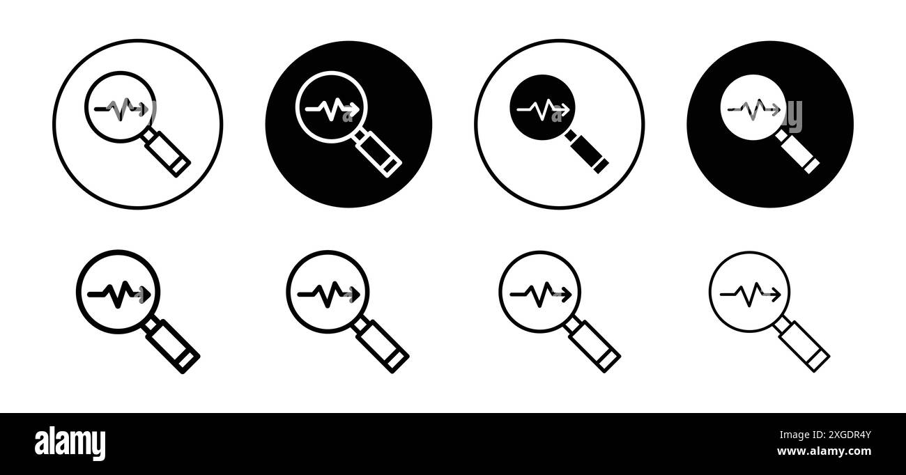 Prediction icon vector logo set collection for web app ui Stock Vector ...