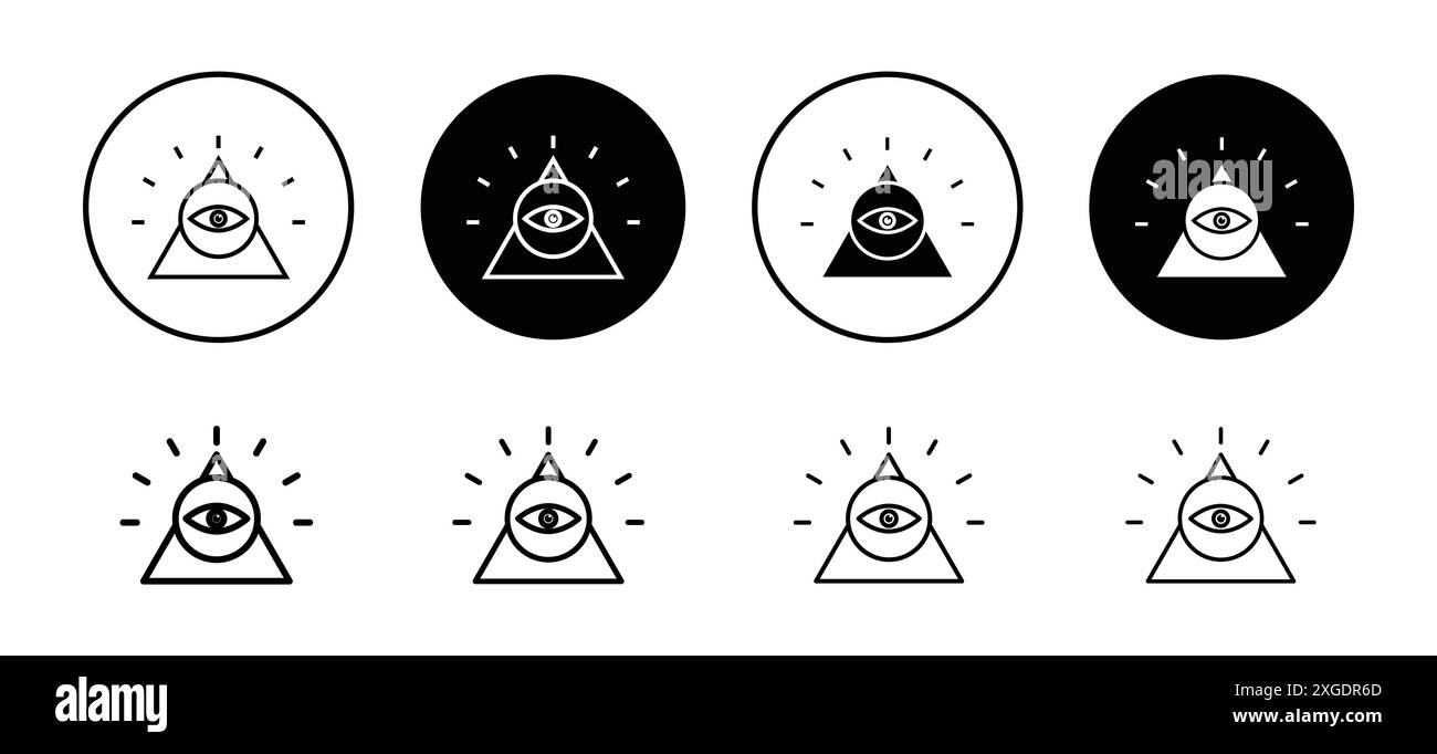 Strategic service vision icon vector logo set collection for web app ui ...